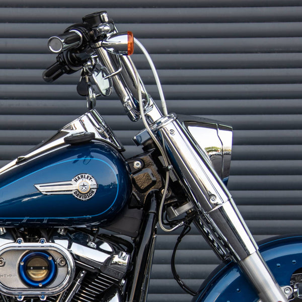 Hoprousa Chrome 10" Rise HandleBar for Harley Davidson Softail 2018-la ...
