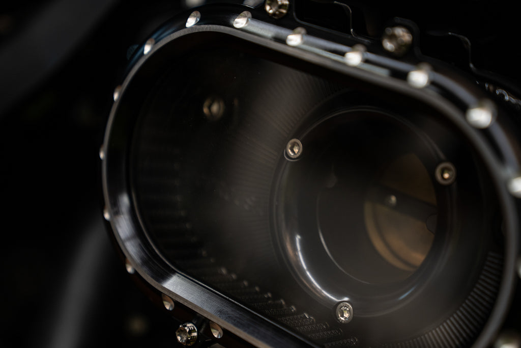 Hoprousa Motorcycle Air Intake System CNC Black Transparent Air Cleane ...