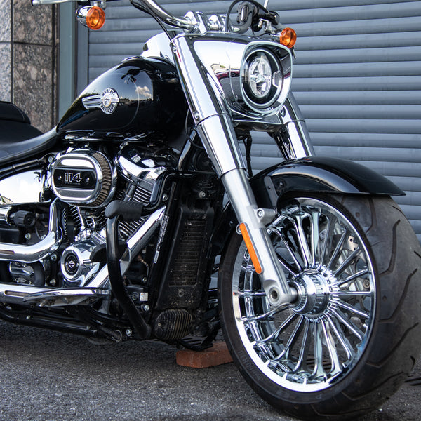 Chrome Tubeless Wheels For Harley Softail Fat Boy 2018-2025 – HOPROUSA