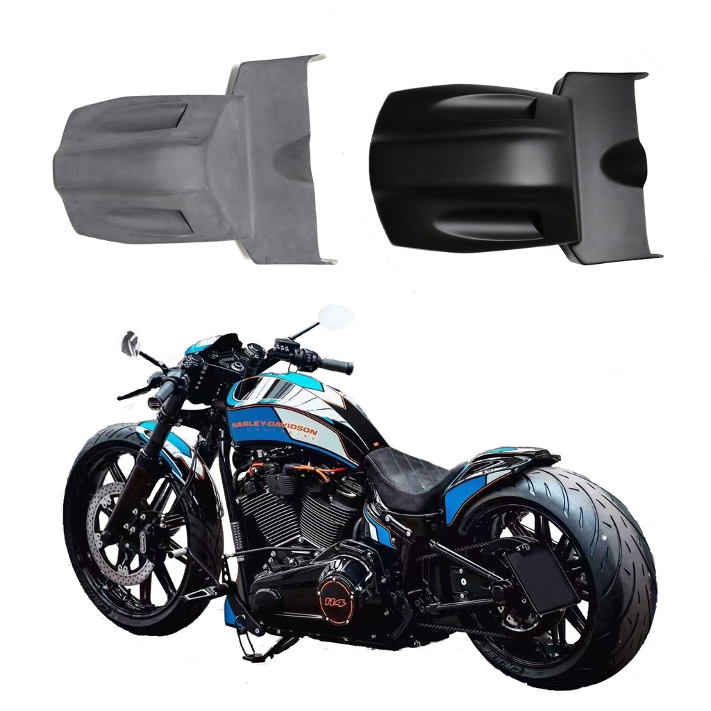 Hoprousa Motorcyle Rear Fender Fiberglass Short Mudguards GP-Style Bla ...